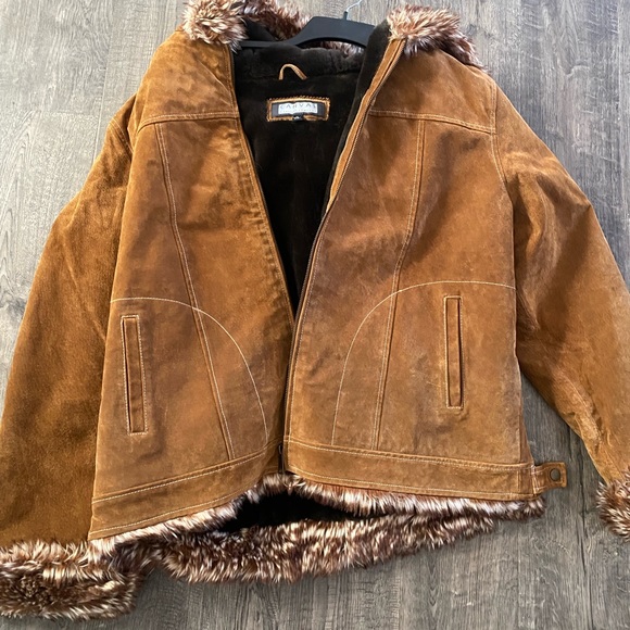 Source Unknown | Jackets & Coats | Canvas Fur Jacket | Poshmark